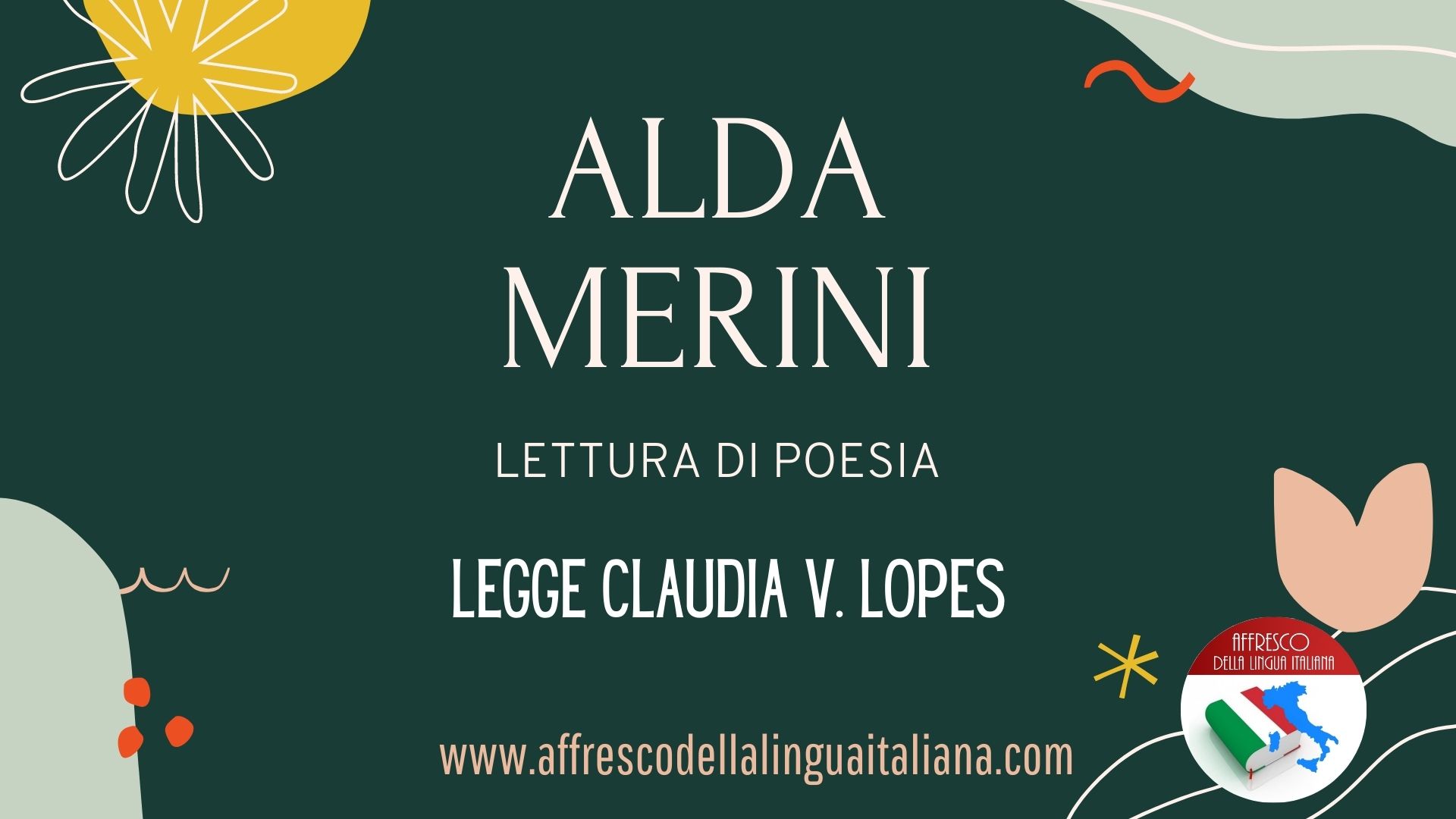 Lettura di poesia - Alda Merini - Affresco della Lingua Italiana